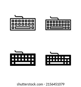 Keyboard Icons Vector Keyboard Sign Symbol Stock Vector (Royalty Free ...