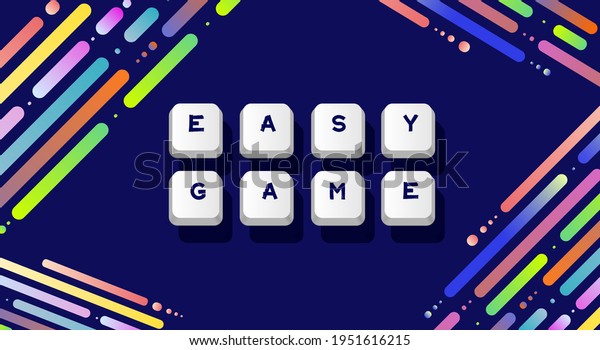 Keyboard Keys Labeled Easy Game On Stock Vector (Royalty Free ...