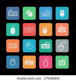 Keyboard Mouse Icons Stock Vector (Royalty Free) 279268427
