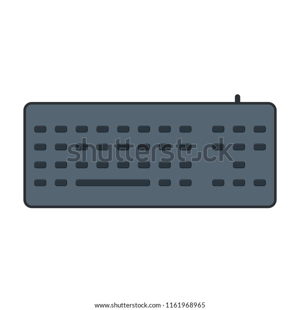 Keyboard Simple Icon Clipart Image Isolated Stock Vector (Royalty Free ...
