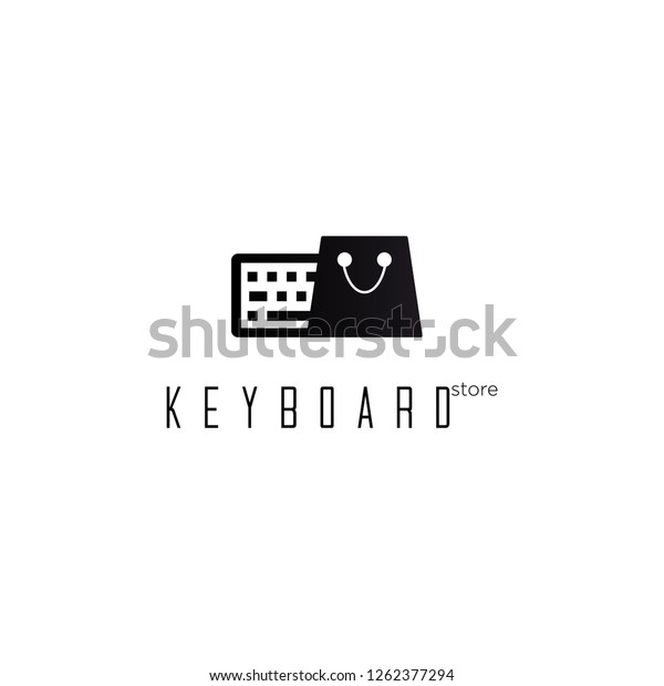 Keyboard Store Logo Inspiration Stock Vector (Royalty Free) 1262377294 ...