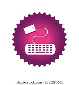 Keyboard Tag Label Icon Stock Vector (Royalty Free) 2051293661 ...