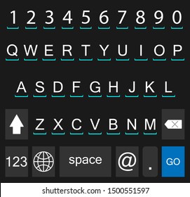 Keyboard Touch Screens Mobile Devicesvector Illustration Stock Vector ...