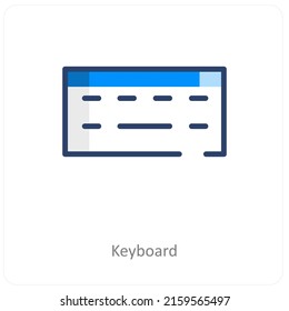 Keyboard Typing Icon Concept Stock Vector (Royalty Free) 2159565497 ...