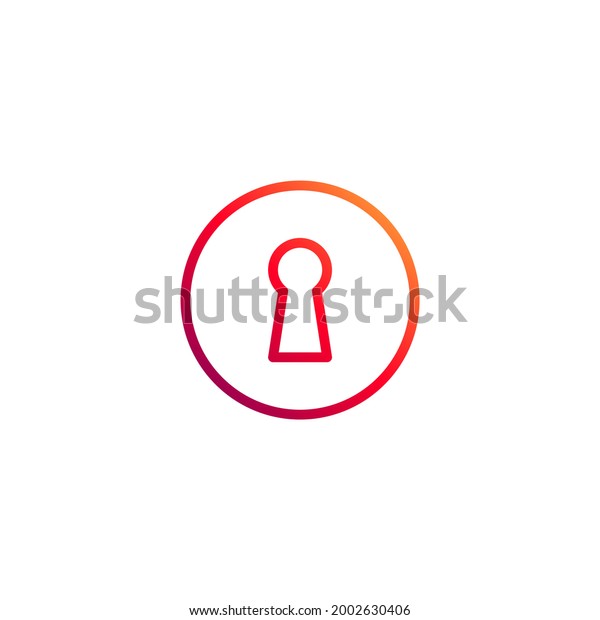 Keyhole Icon Vector Illustration Graphic Design Stock Vector (Royalty ...