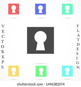 Keyhole Icon Vector Shadow Hole Isolated Stock Vector (Royalty Free ...