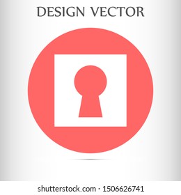 Keyhole Icon Vector Shadow Hole Isolated Stock Vector (Royalty Free ...