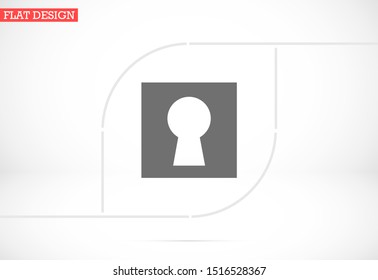 Keyhole Icon Vector Shadow Hole Isolated: เวกเตอร์สต็อก (ปลอดค่า ...