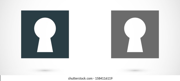 Keyhole Icon Door Key Hole Shape Stock Vector (Royalty Free) 2119908566
