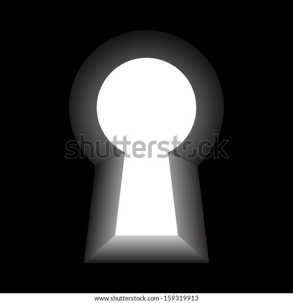 Keyhole Light On Other Side Vector Stock Vector (Royalty Free ...