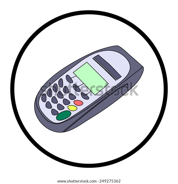 Keypad Posterminal Simple Icons Stock Vector (Royalty Free) 249275362