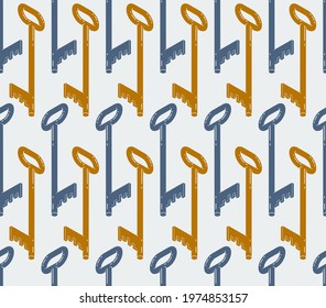 Keys Seamless Vector Wallpaper Turnkeys Endless Stock Vector (Royalty Free) 1974853157 ...