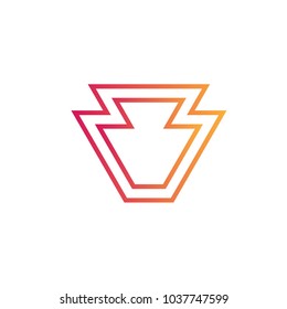 Keystone Logo Design Abstract Graphic Icon Stock Vector (Royalty Free ...