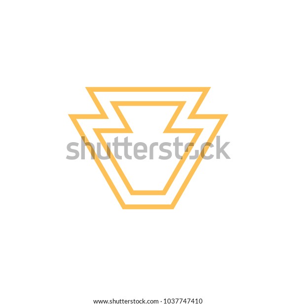 Keystone Logo Design Abstract Graphic Icon Stock Vector (Royalty Free ...