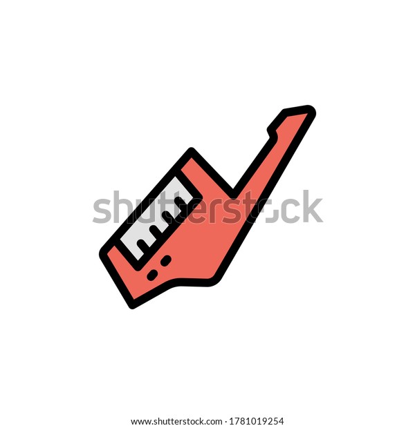 Keytar Icon Simple Color Outline Vector Stock Vector (Royalty Free ...