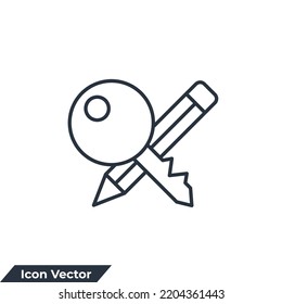 Keywords Icon Logo Vector Illustration Key Stock Vector (Royalty Free ...