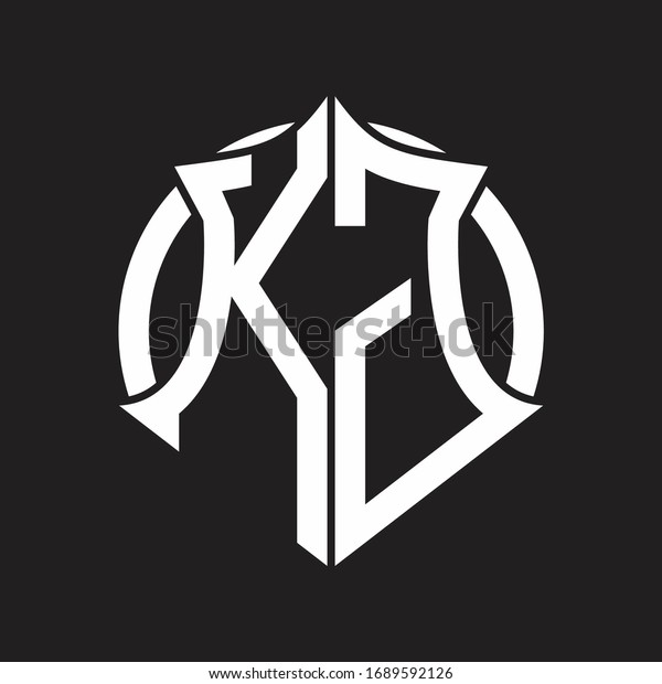 Kg Logo Monogram Emblem Circle Rounded Stock Vector (Royalty Free ...