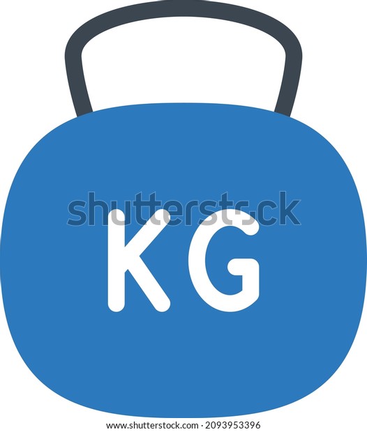 Kg Vector Illustration On Transparent Background Stock Vector (Royalty ...
