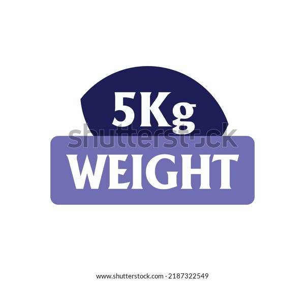 Kg Weight Sign Label Vector Art Stock Vector (Royalty Free) 2187322549 ...