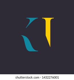 Ki Company Logo Design Monogram Logo Stock Vector (Royalty Free ...