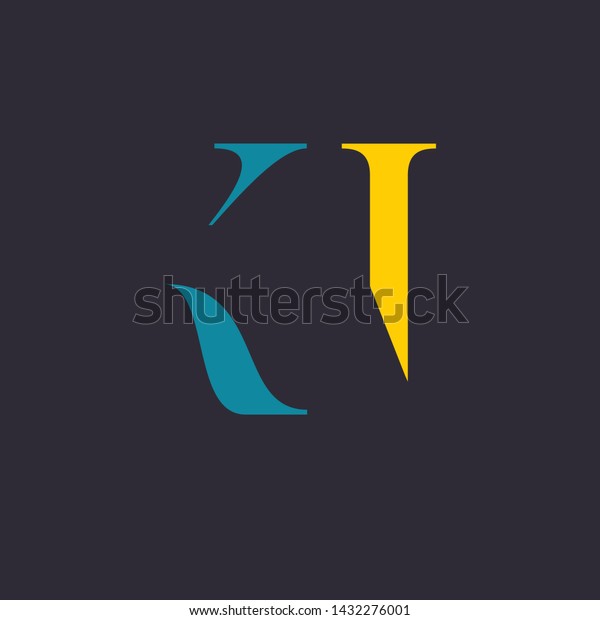 Ki Company Logo Design Monogram Logo: vector de stock (libre de ...