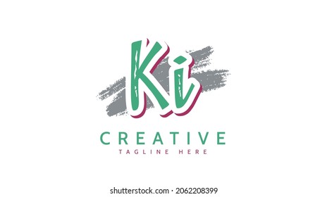 Ki Initials Handwriting Logo Vector Stock Vector (Royalty Free ...