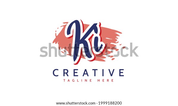 Ki Initials Handwriting Logo Vector Stock Vector (Royalty Free ...