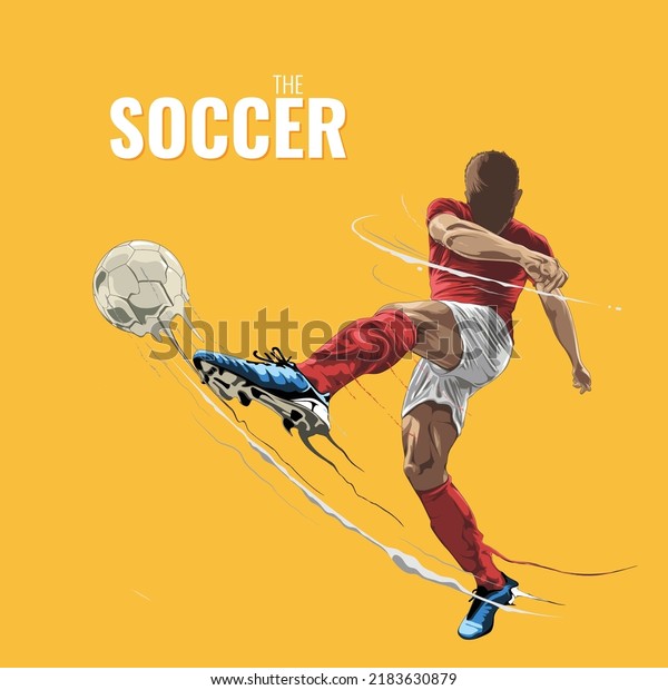 Kick Ball Soccer Illustration Stock Vector (Royalty Free) 2183630879 ...
