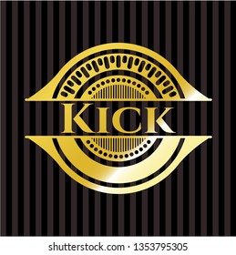 Kick Gold Emblem Stock Vector (Royalty Free) 1353795305 | Shutterstock