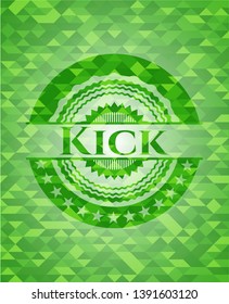 Kick Green Mosaic Emblem Vector Illustration Stock Vector (Royalty Free ...