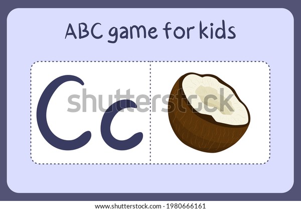 Kid Alphabet Mini Games Cartoon Style Stock Vector (Royalty Free ...