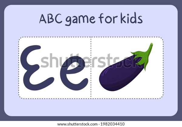 Kid Alphabet Mini Games Cartoon Style Stock Vector (Royalty Free ...