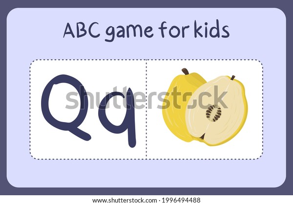 Kid Alphabet Mini Games Cartoon Style Stock Vector (Royalty Free ...