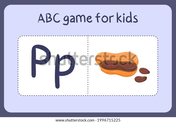Kid Alphabet Mini Games Cartoon Style Stock Vector (Royalty Free ...