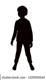 Kid Body Silhouette Vector: เวกเตอร์สต็อก (ปลอดค่าลิขสิทธิ์) 1329050564