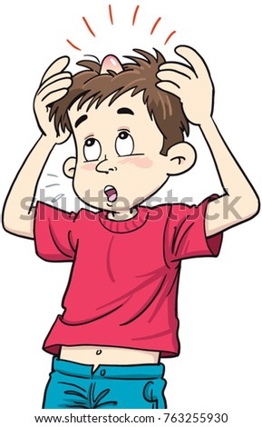Kid Bump On His Head Stock Vector (Royalty Free) 763255930 - Shutterstock