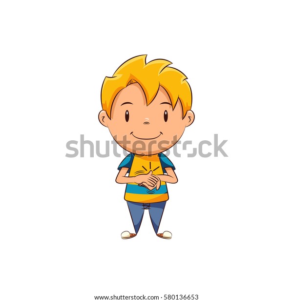 Kid Clapping 스톡 벡터(로열티 프리) 580136653 | Shutterstock
