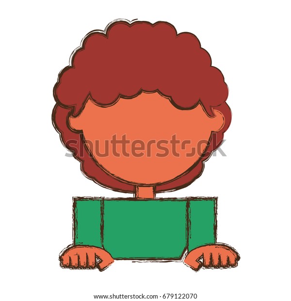 Kid Faceless Cartoon: vector de stock (libre de regalías) 679122070 ...