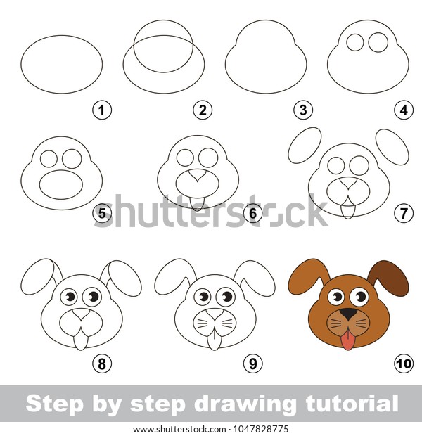 Kid Game Develop Drawing Skill Easy Stock Vector (Royalty Free ...