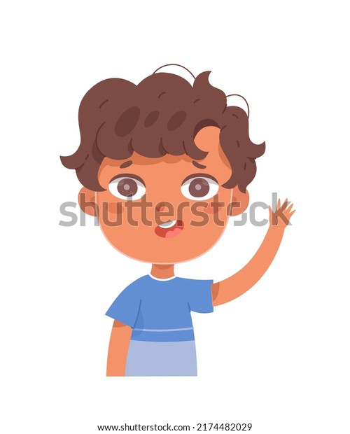 Kid Hand Vector Illustration Cartoon Cute: เวกเตอร์สต็อก (ปลอดค่า ...