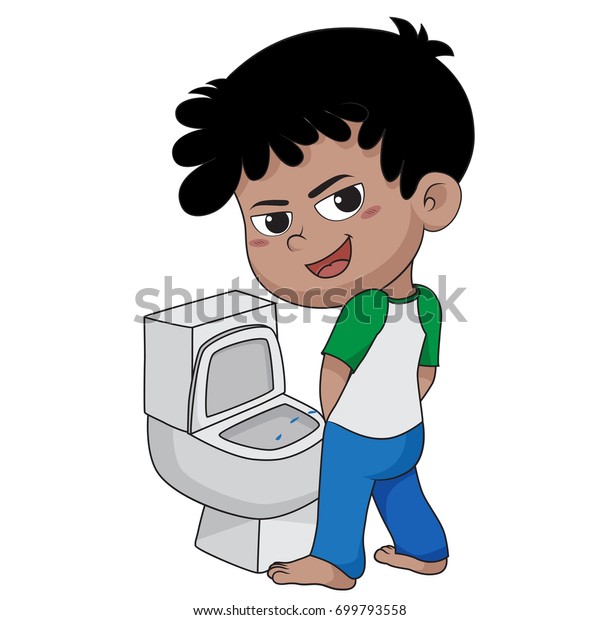 Kid Peeingvector Illustration Stock Vector (Royalty Free) 699793558 ...