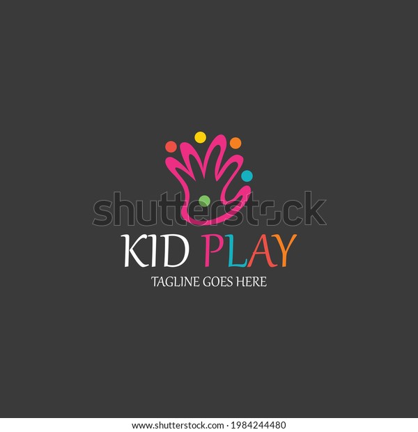 Kid Play Logo Design Concept Vector Stock Vector (Royalty Free ...