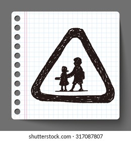 Kid Sign Doodle 스톡 일러스트 317756804 | Shutterstock