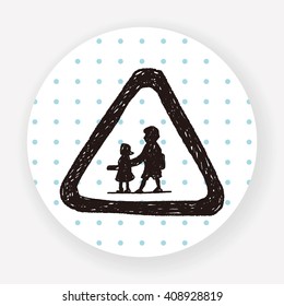 Kid Sign Doodle Stock Vector (Royalty Free) 302858810