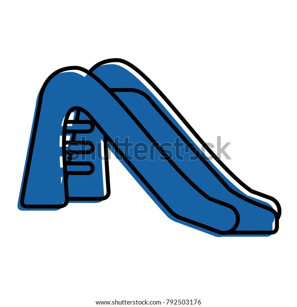 Kid Slide Playground Toy Icon Stock Vector (Royalty Free) 792503176 ...