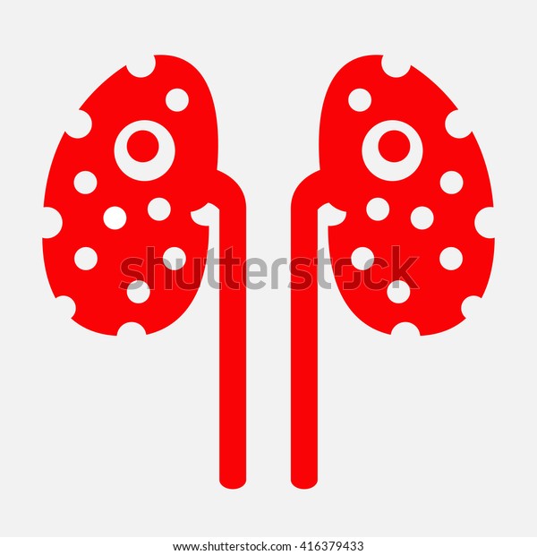 Kidney Cancer Icon Vector Stock Vector (Royalty Free) 416379433 ...