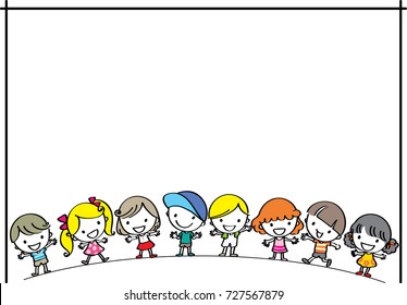 Kids Blank Border Stock Vector (Royalty Free) 727567879 | Shutterstock