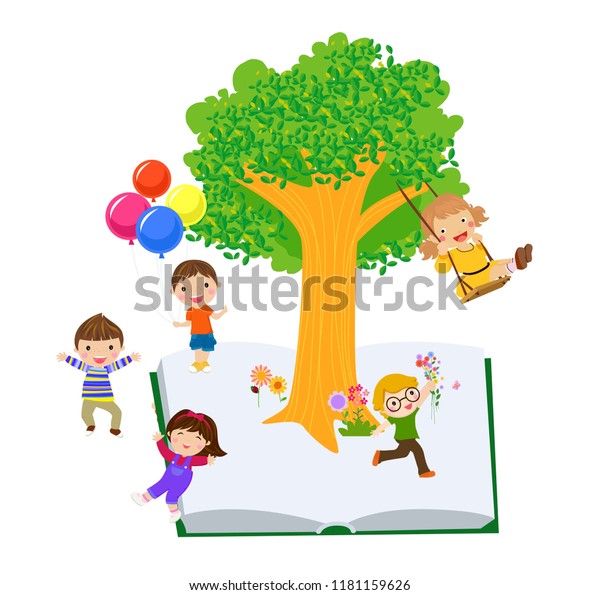 Kids Book Stock Vector (Royalty Free) 1181159626 | Shutterstock