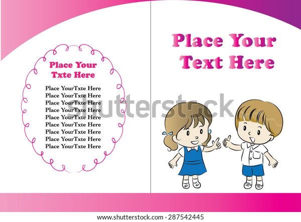 Kids Book Cover Design Stock Vector (Royalty Free) 287542445 | Shutterstock
