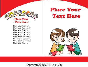Kids Book Cover Design Vector Stock Vector (Royalty Free) 778185538 ...